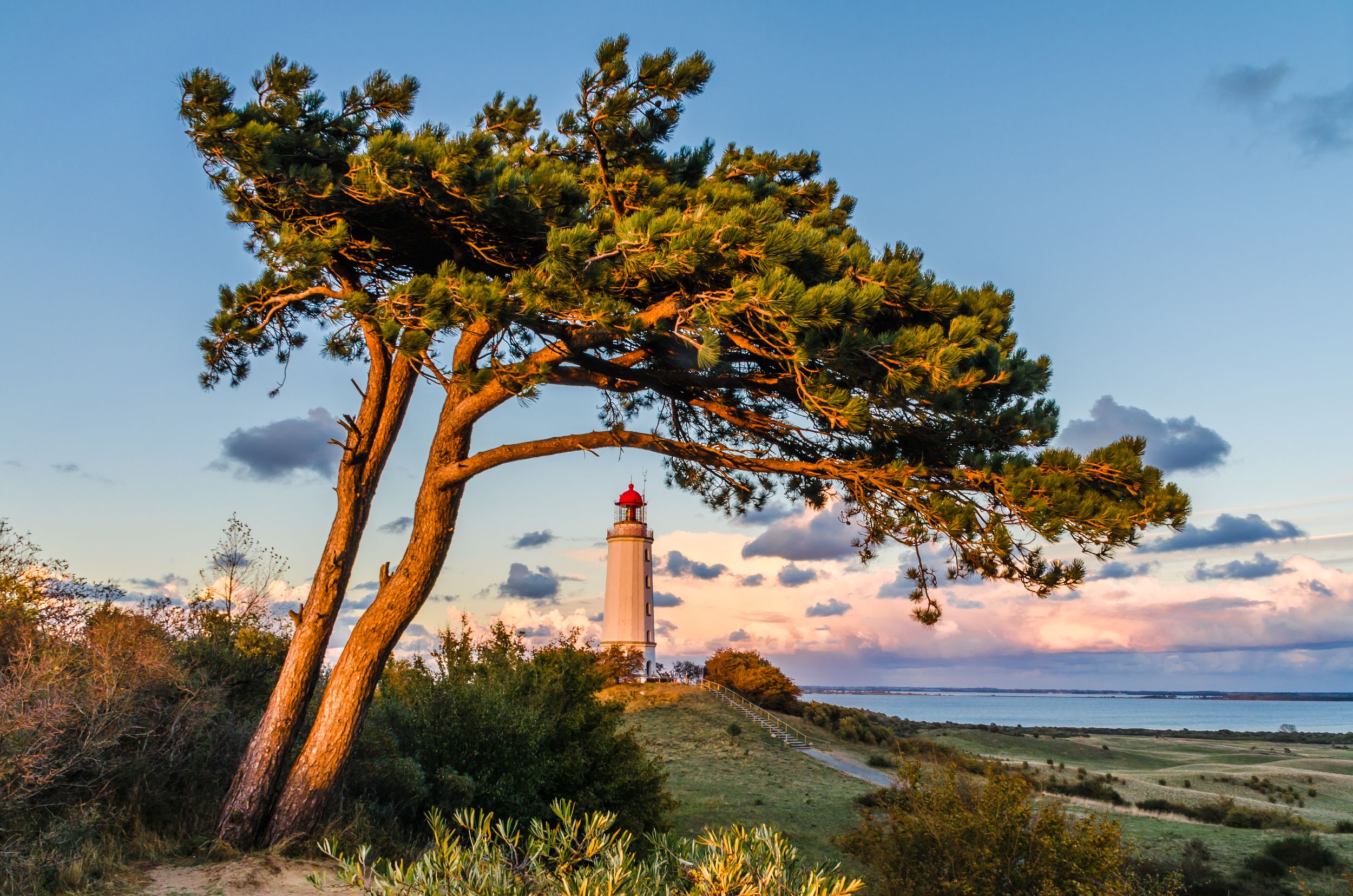 Wunderschone Stadt An Der Boddenlandschaft Bild